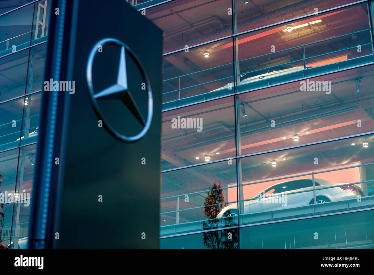Mercedes Benz Branch Munich - Bavaria, Germany Stock Photo - Alamy