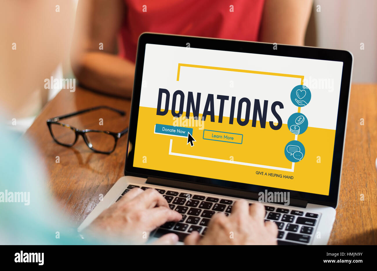 Charity Donation Icons Graphic Concept Stock Photo - Alamy