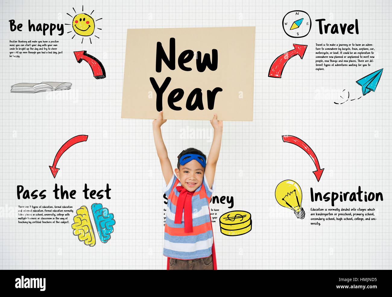 New Year Plan Goals Concept Stock Photo - Alamy