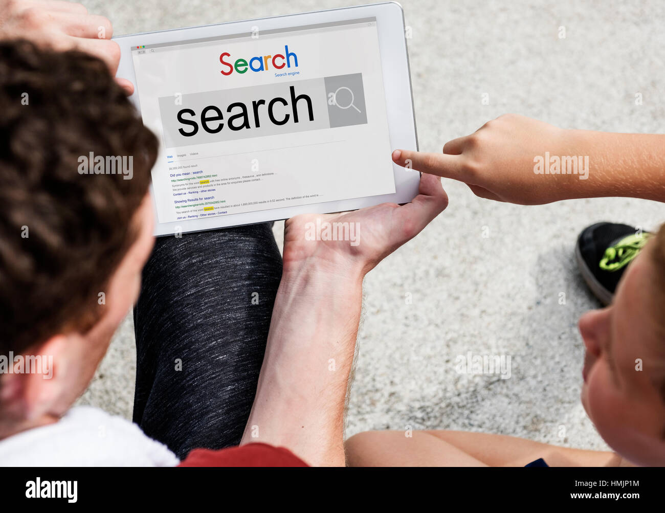 Online Search Bar Lupe Concept Stock Photo - Alamy