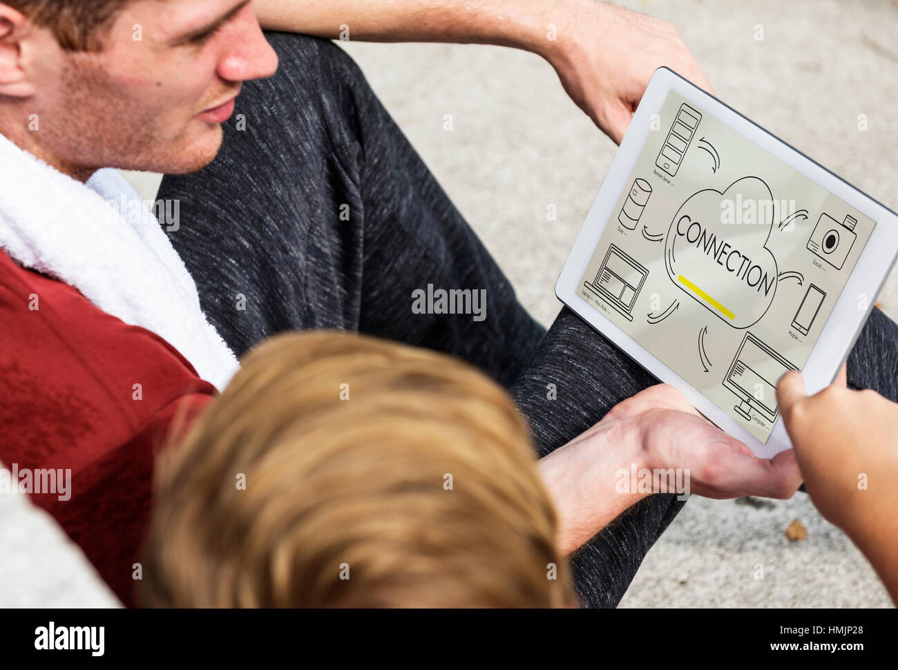 Connection Link Networking Social Togetherness Concept Stock Photo - Alamy