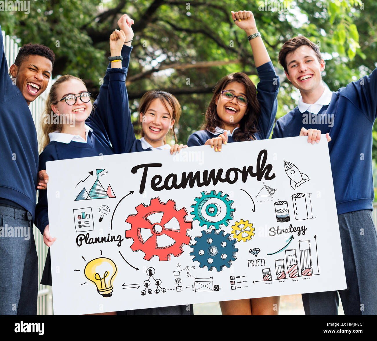 Teamwork Community Partnership Union Concept Stock Photo - Alamy