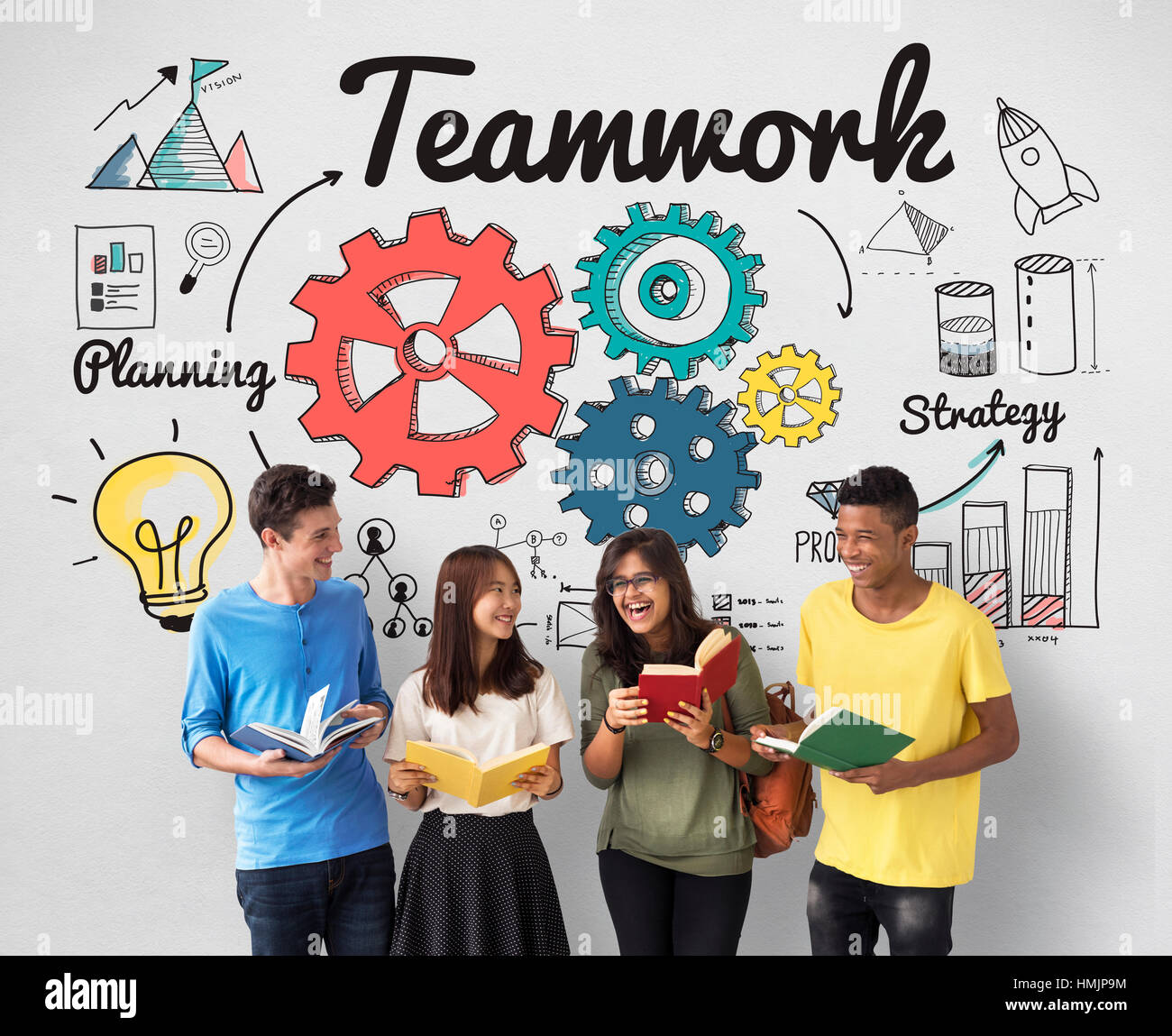 Teamwork Community Partnership Union Concept Stock Photo - Alamy
