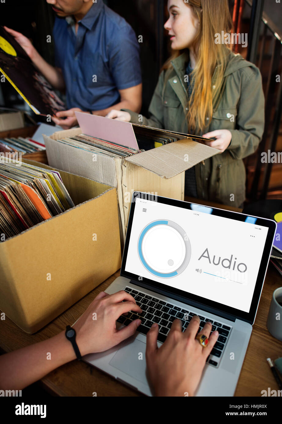 Music Video Player Multimedia Concept Stock Photo - Alamy