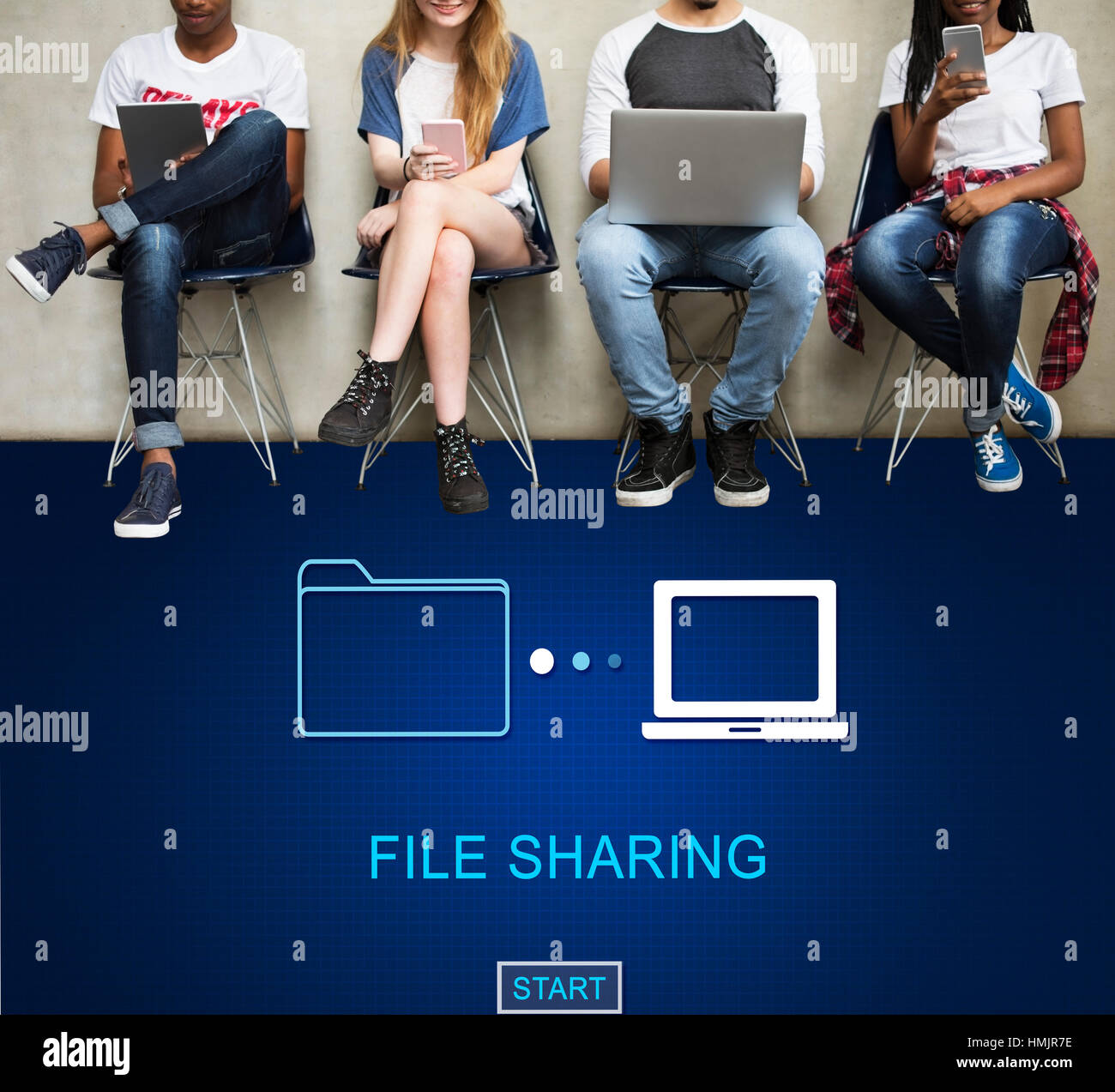 Data sharing technology hi-res stock photography and images - Alamy