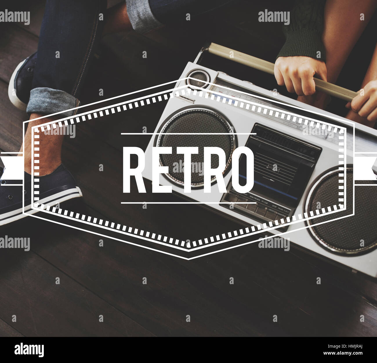 Retro Vintage Vector Graphic Concept Stock Photo - Alamy