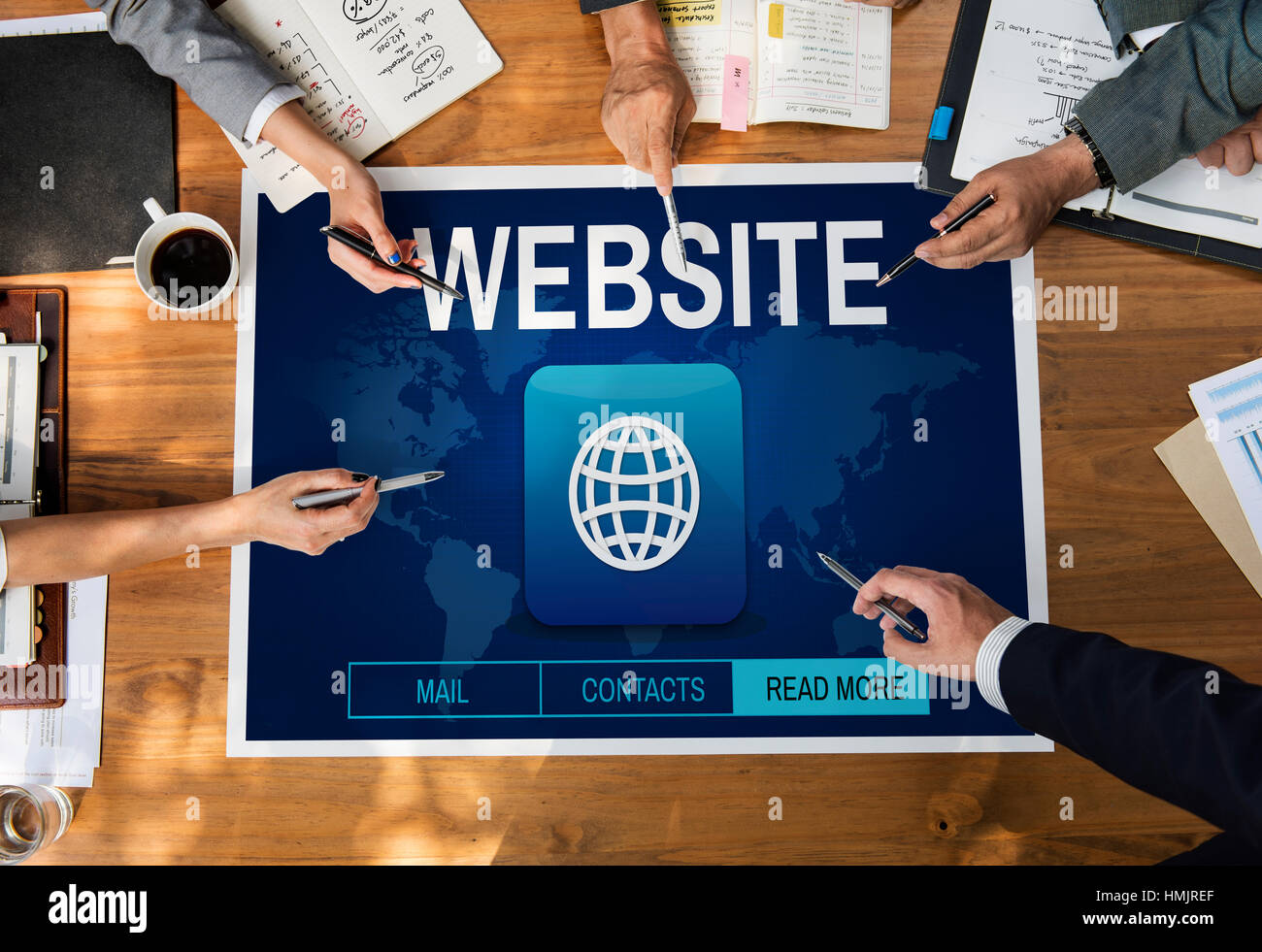 Website Global Worldwide Icon Concept Stock Photo - Alamy