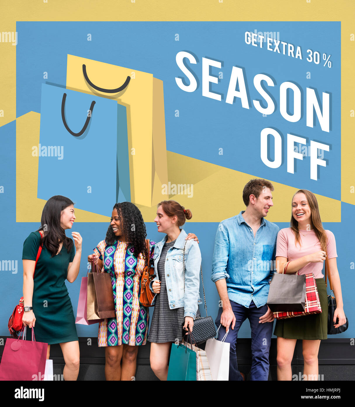 Season of Sale Promotion Clearance Best Offer Concept Stock Photo - Alamy