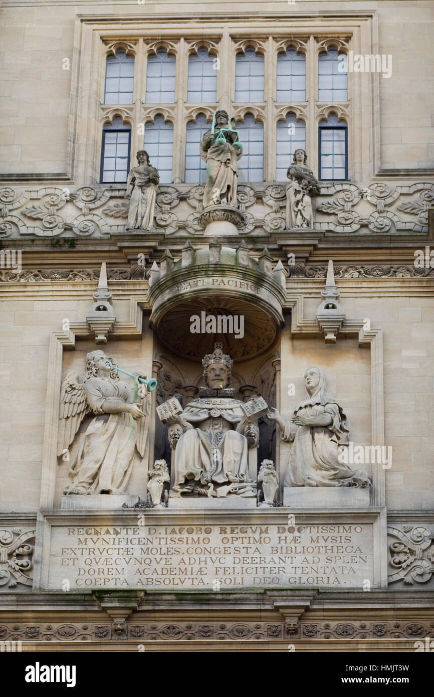 decorated facade of the Tower of the Five Orders Stock Photo - Alamy