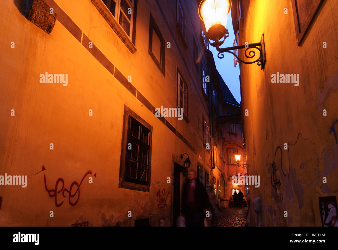 Wien, Vienna: alley Griechengasse, 01. Old Town, Wien, Austria Stock ...