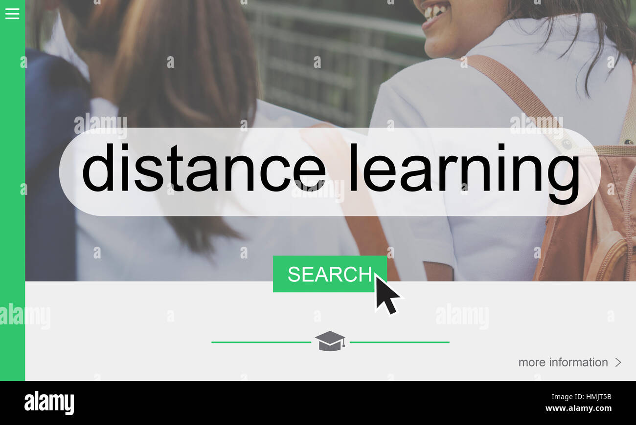 Distance learning online search interface Stock Photo - Alamy