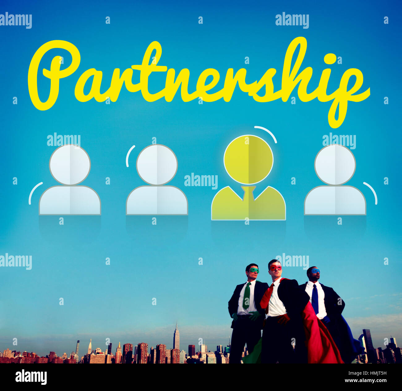 Partnership Corporate Team Leader Font Concept Stock Photo - Alamy