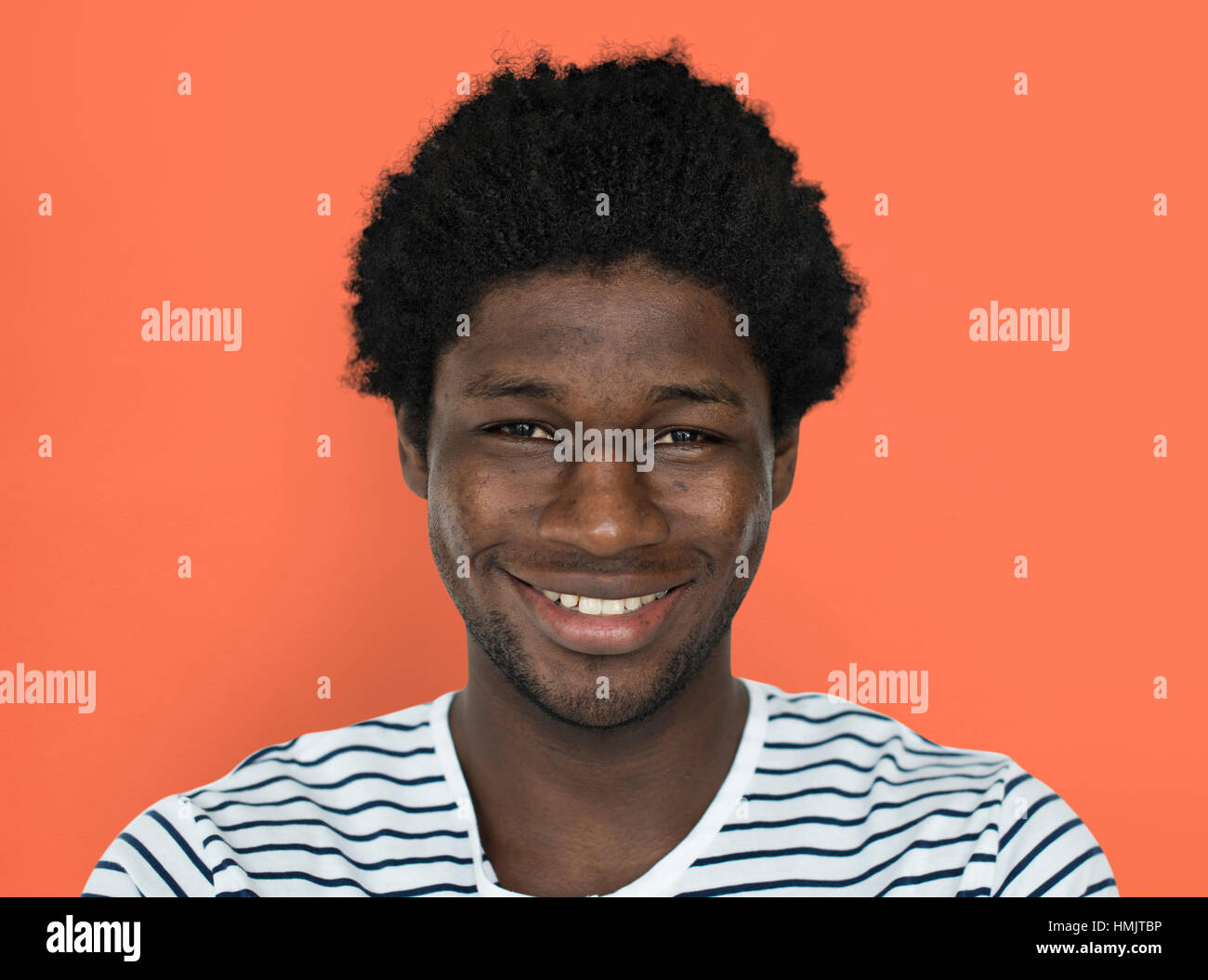 African Descent Man Smiling Concept Stock Photo - Alamy