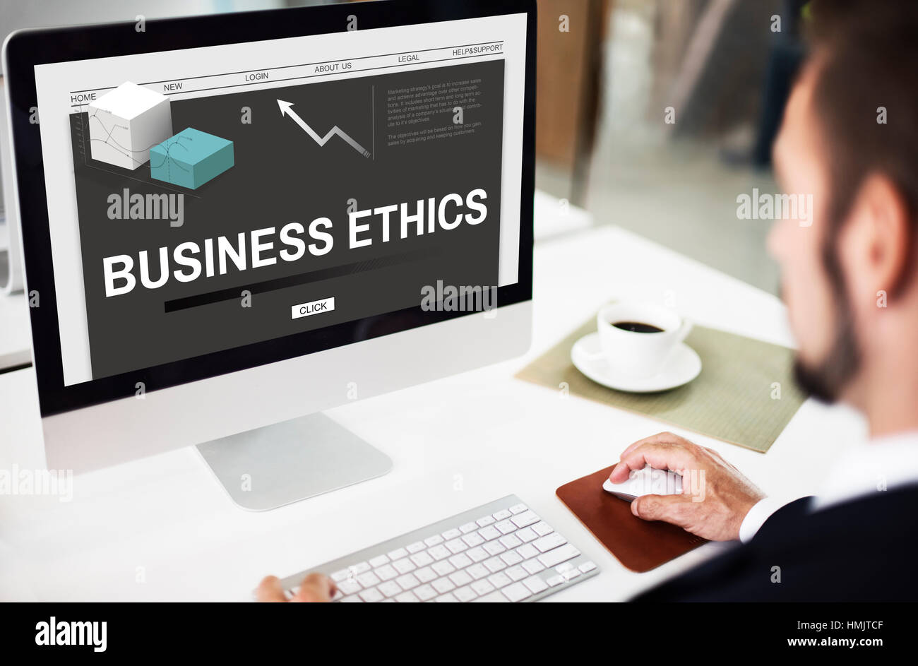 Business Ethics Strategy Development Concept Stock Photo - Alamy