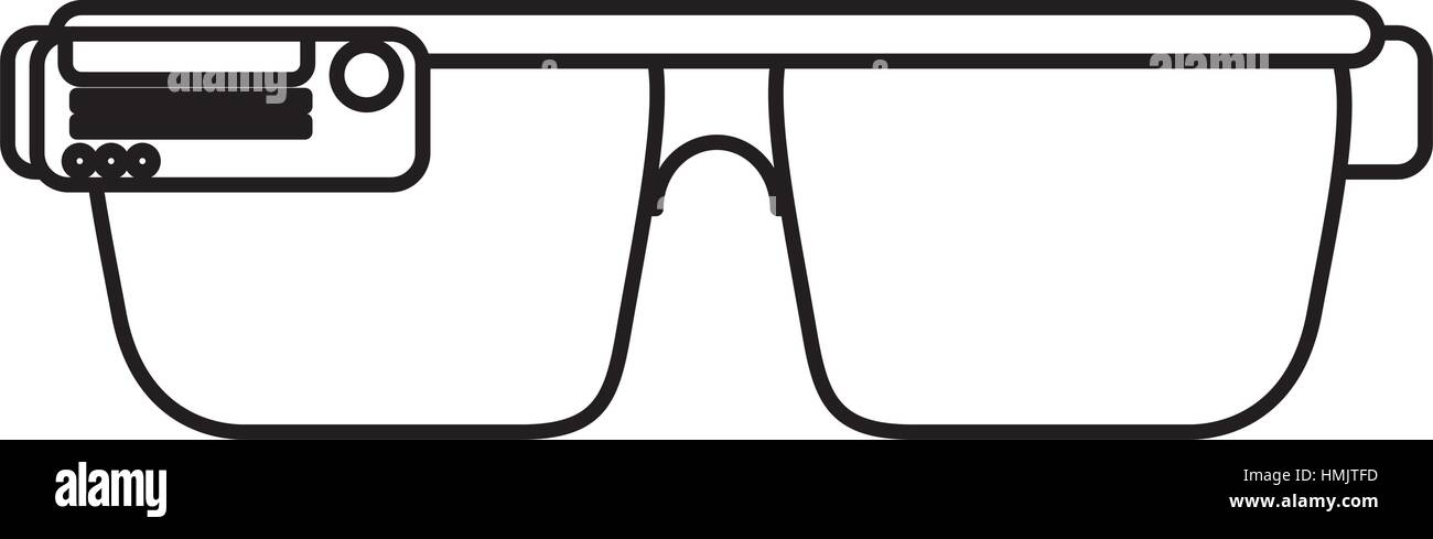 smartglass gadget isolated icon vector illustration design Stock Vector ...