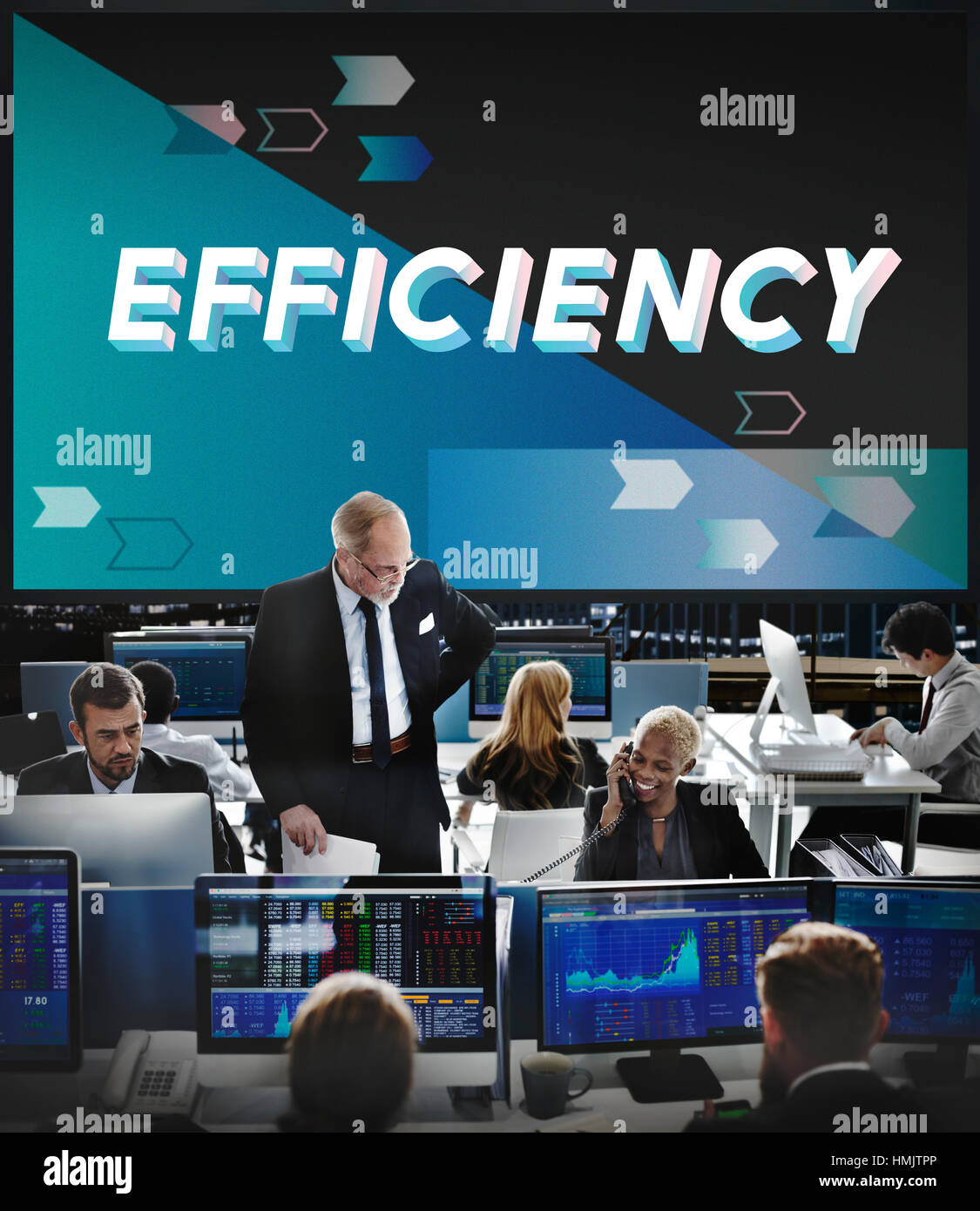 Strategy Progress Efficiency Teamwork Concept Stock Photo - Alamy