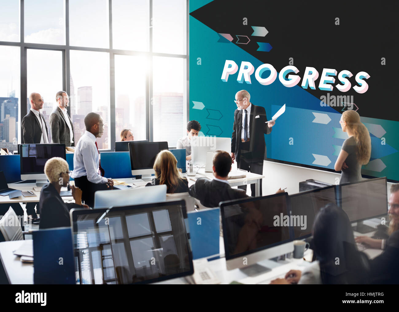 Strategy Progress Efficiency Teamwork Concept Stock Photo - Alamy