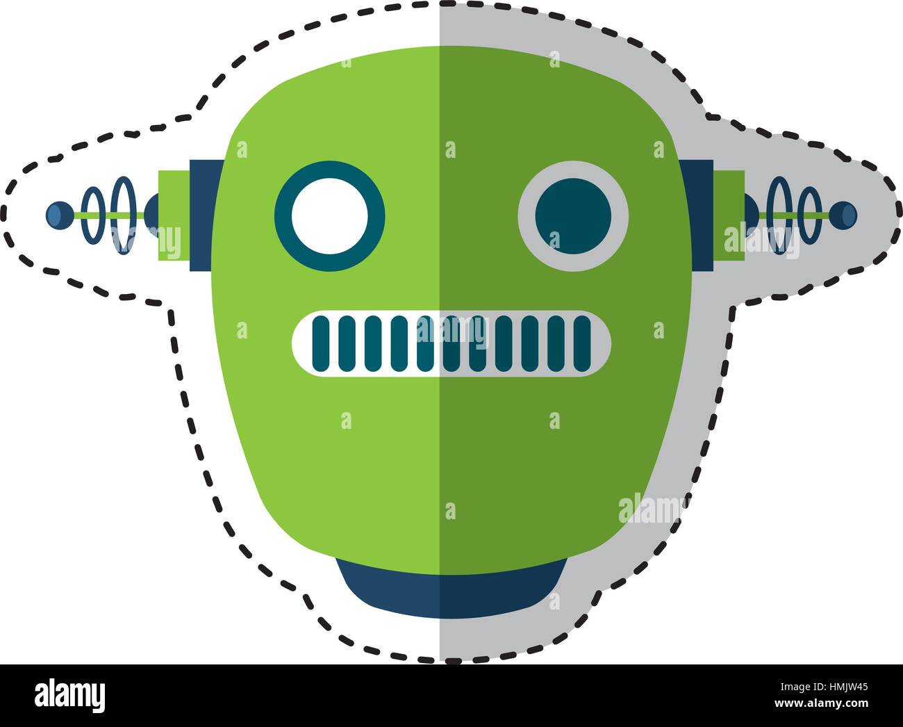 electric robot avatar character vector illustration design Stock Vector ...