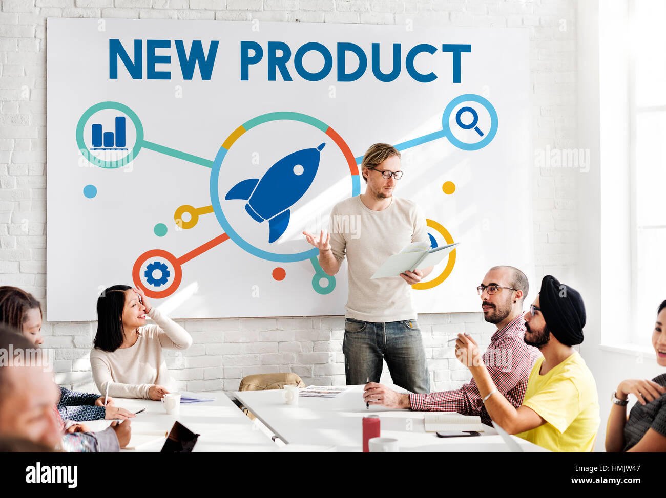 New Product Launch Promotion Marketing High Resolution Stock ...