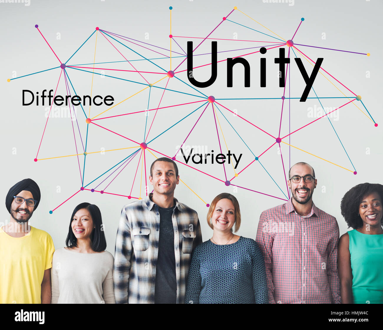 People interconnected on concept team hi-res stock photography and ...