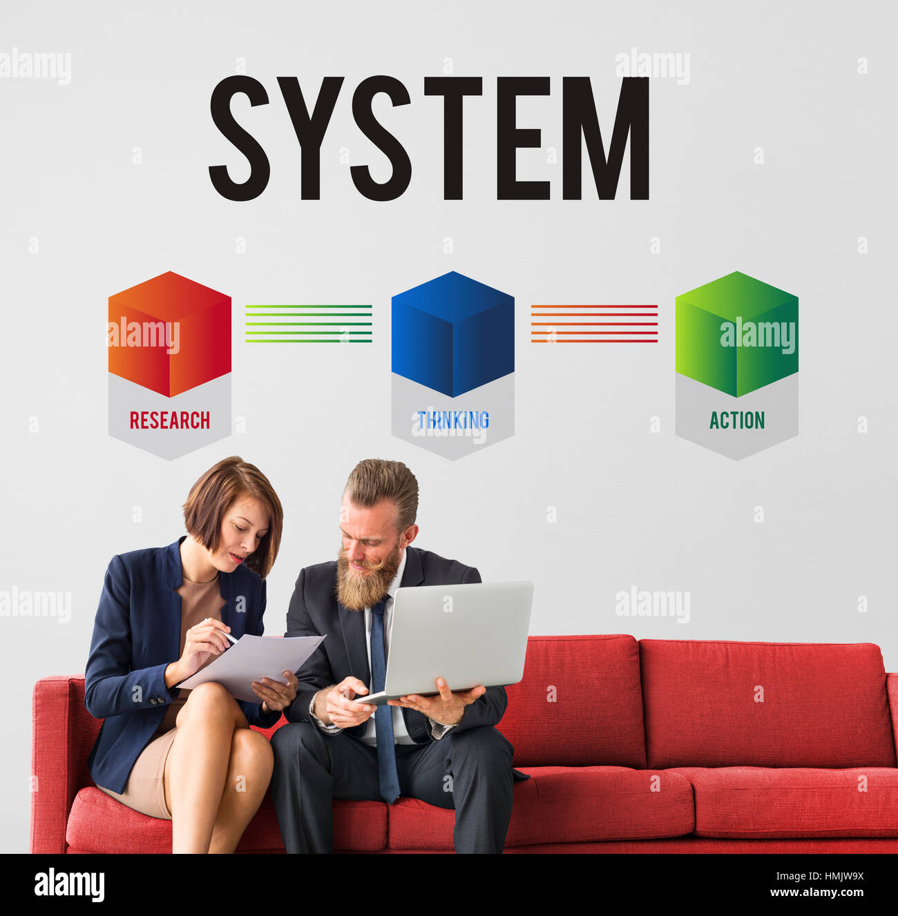 Business System Development Diagram Concept Stock Photo - Alamy