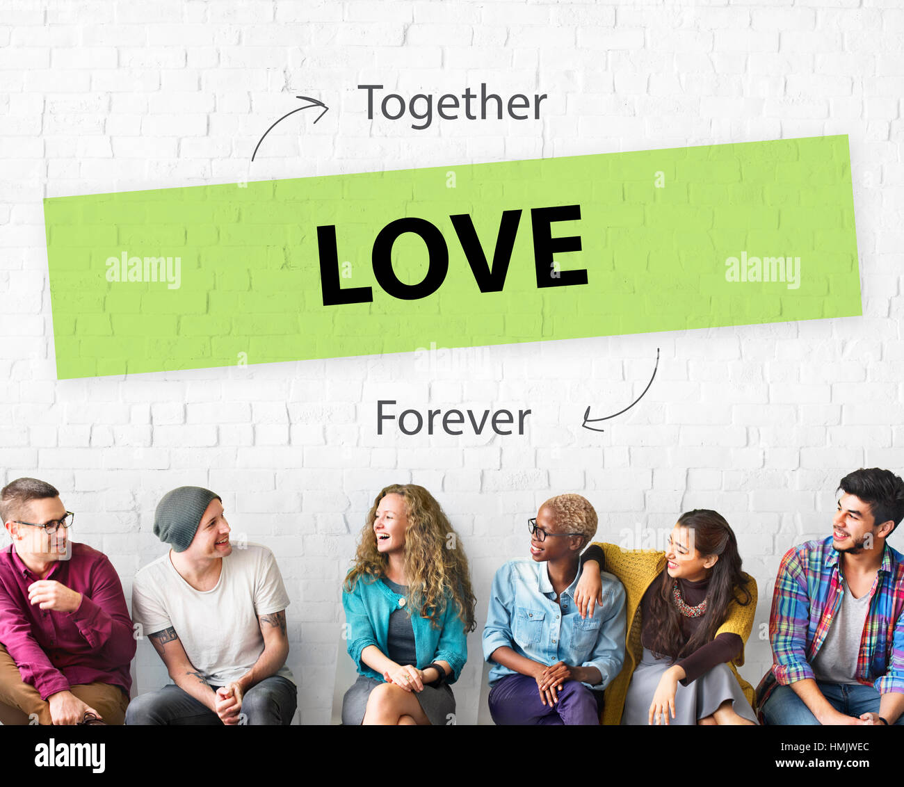 Best Friends Love Partnership Concept Stock Photo - Alamy