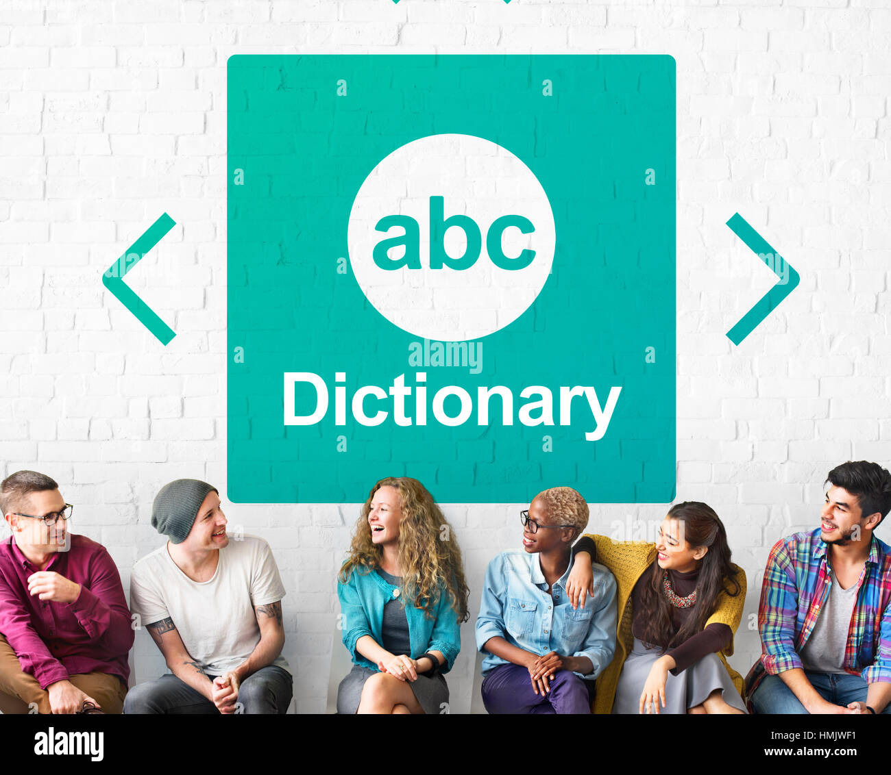 Literacy ABC Icon Alphabet Concept Stock Photo - Alamy