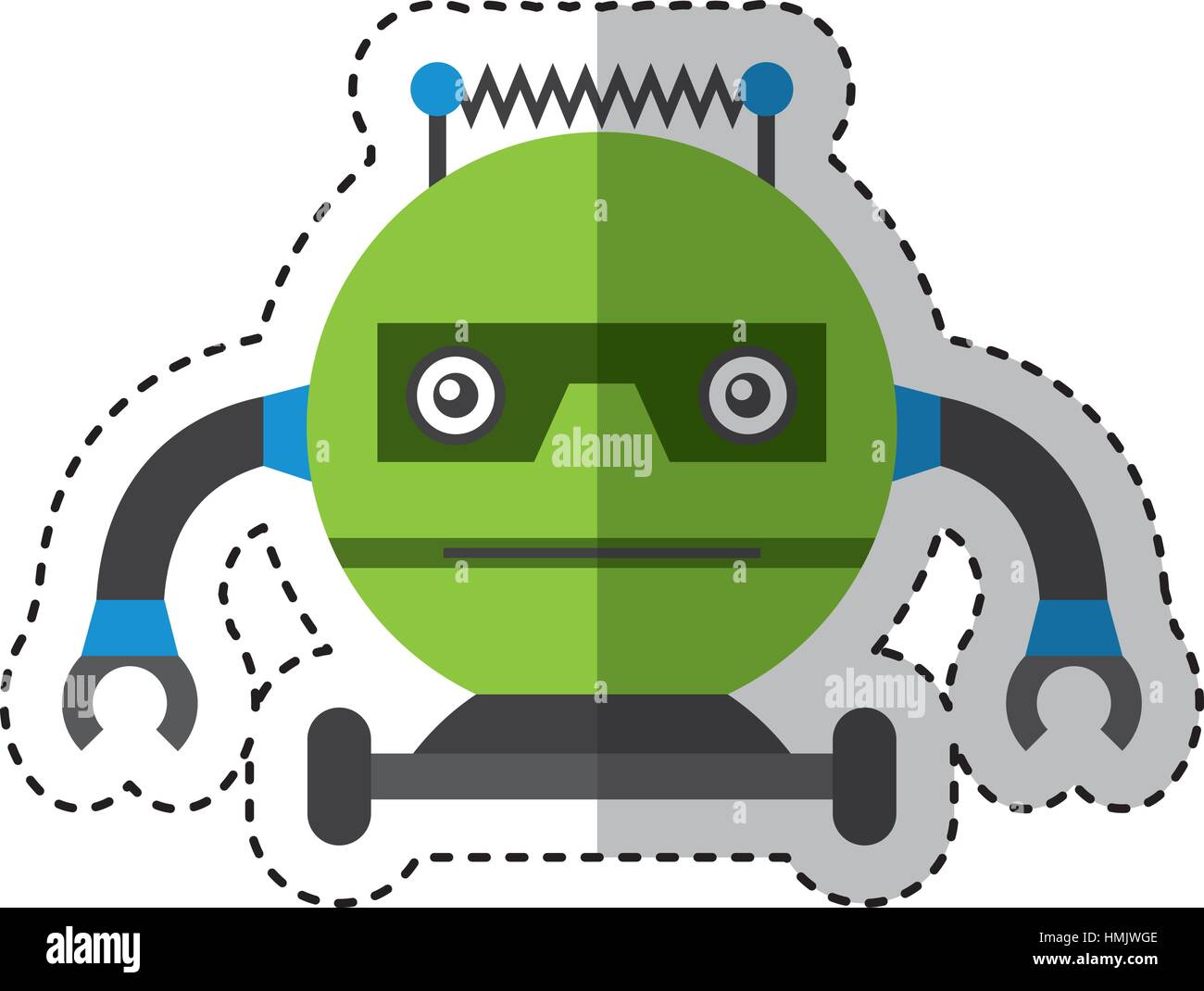 electric robot avatar character vector illustration design Stock Vector ...