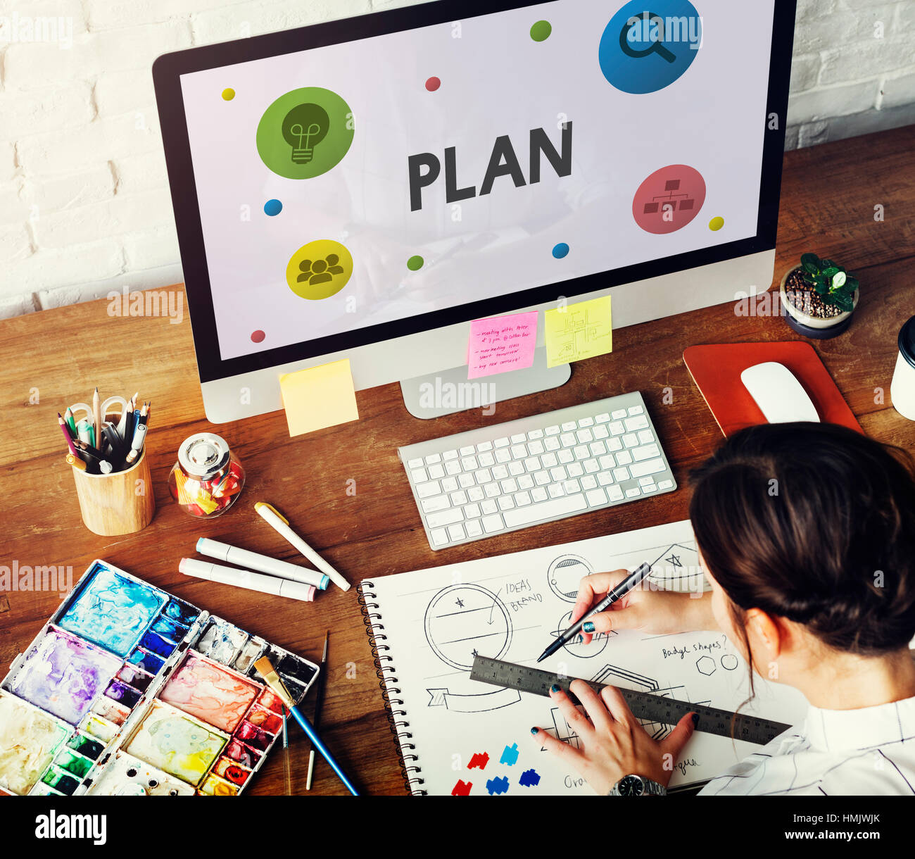 Plan Creative Process Strategy Development Concept Stock Photo - Alamy