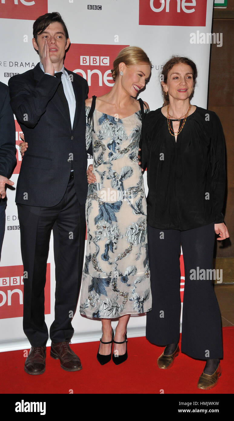 London.UK. Sam Riley, Kate Bosworth and Sally Woodward Gentle at the ...