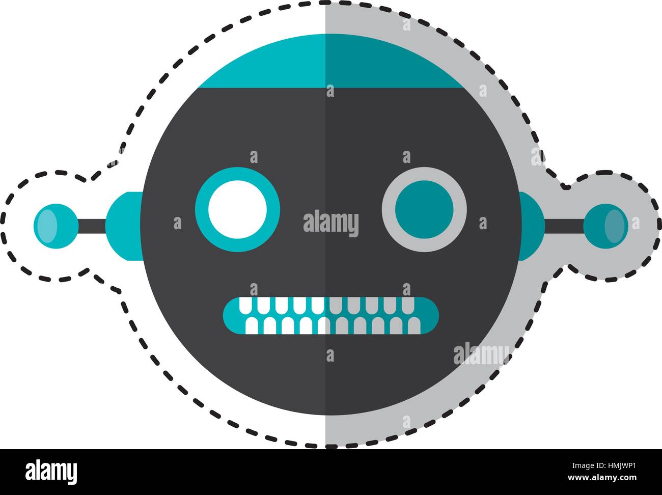 electric robot avatar character vector illustration design Stock Vector ...