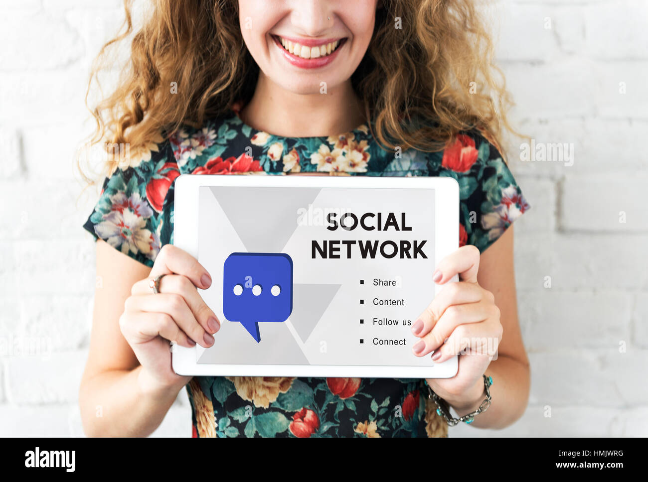 Social Network Communication Connection Concept Stock Photo - Alamy