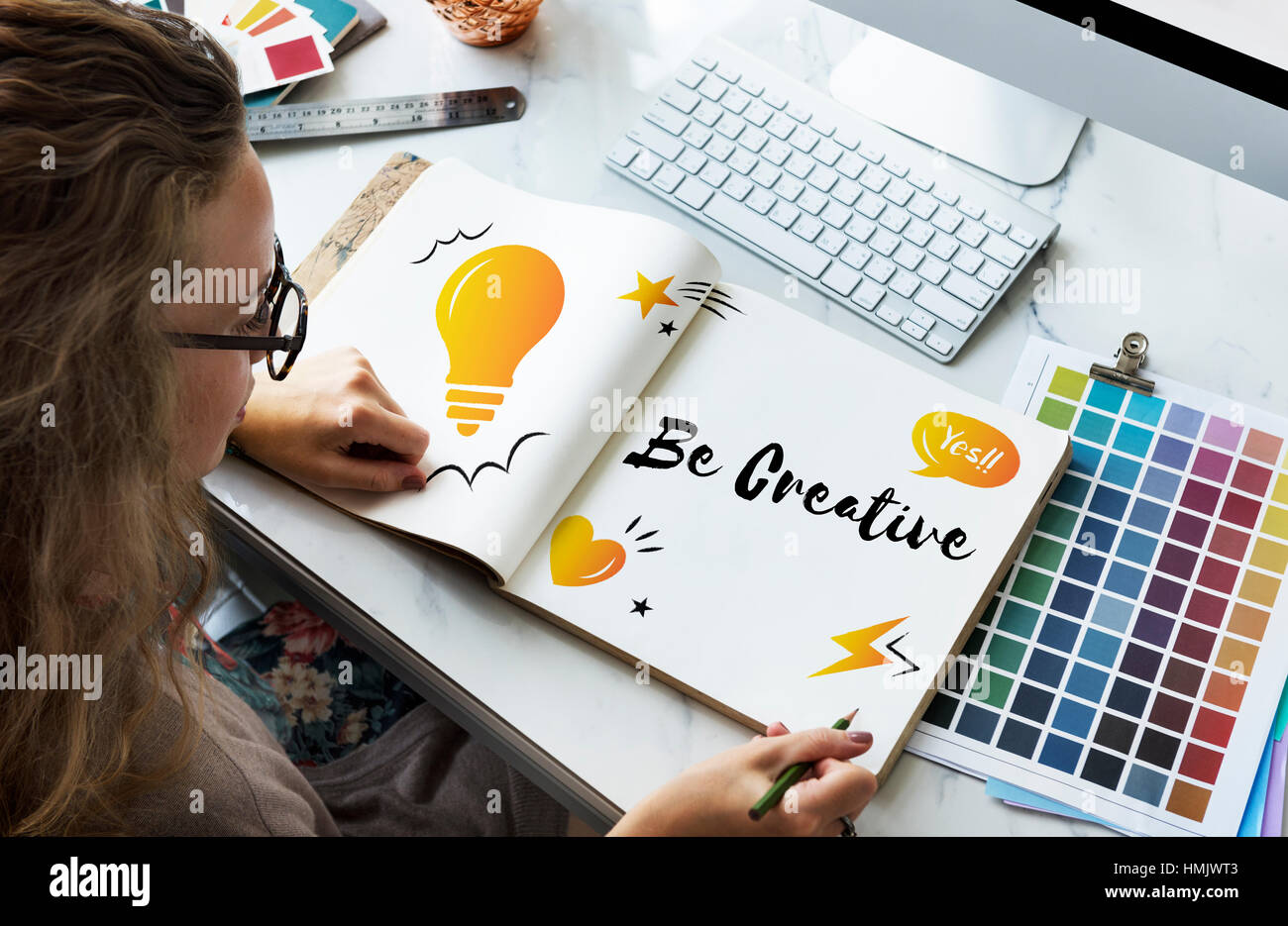 Inspiration Creative Ideas Brainstorming Concept Stock Photo - Alamy