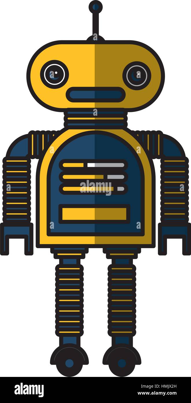 electric robot avatar character vector illustration design Stock Vector ...