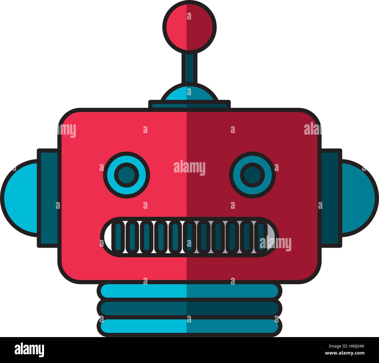 electric robot avatar character vector illustration design Stock Vector ...