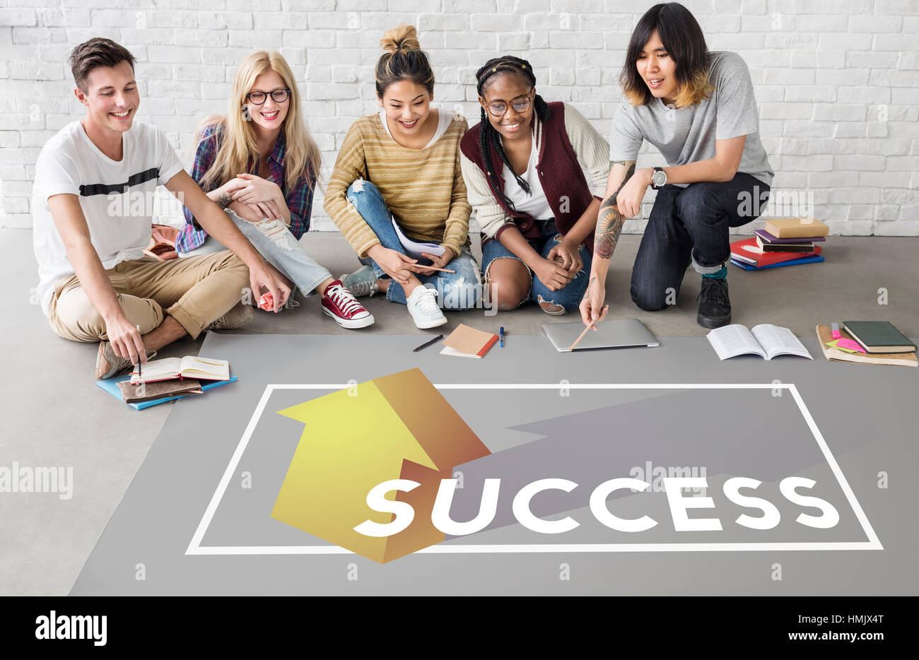 Arrow up Icon Success Increase Concept Stock Photo - Alamy