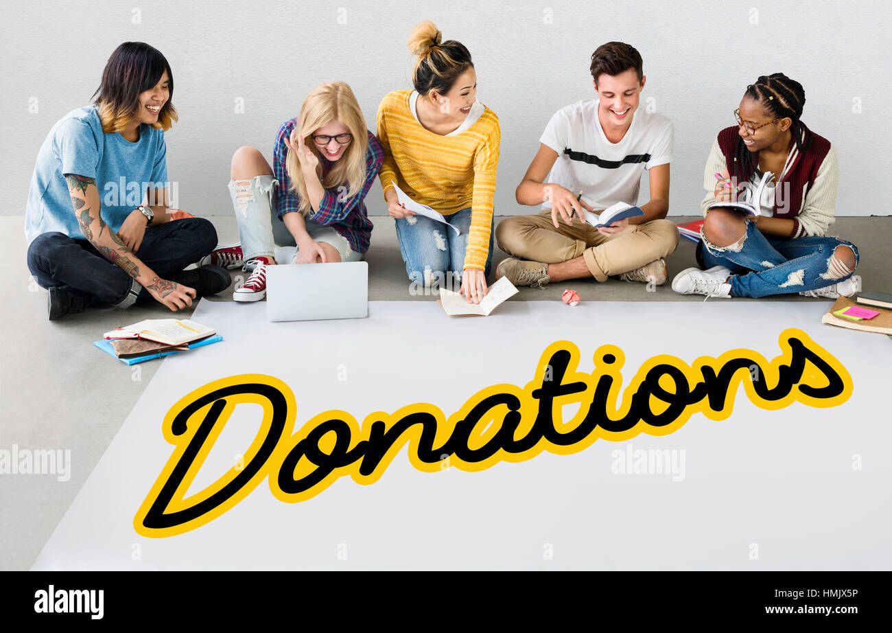 Charity Cursive Writing Word Concept Stock Photo - Alamy