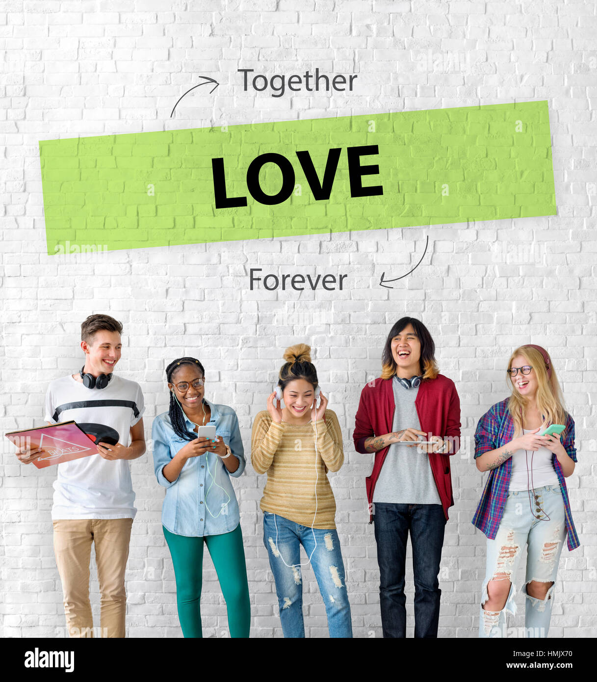 Best Friends Love Partnership Concept Stock Photo - Alamy