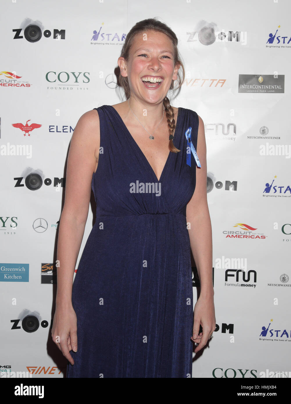 Jennie Gow arriving at the ZOOM F1 charity gala event and auction in ...