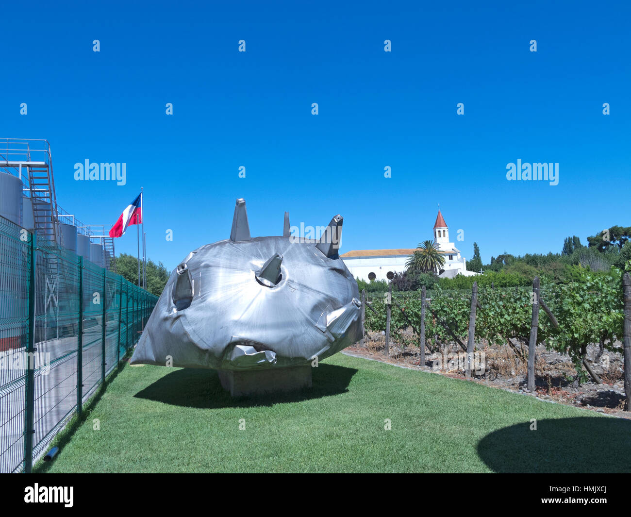 Wine fermentation vessels in a winery hi-res stock photography and ...