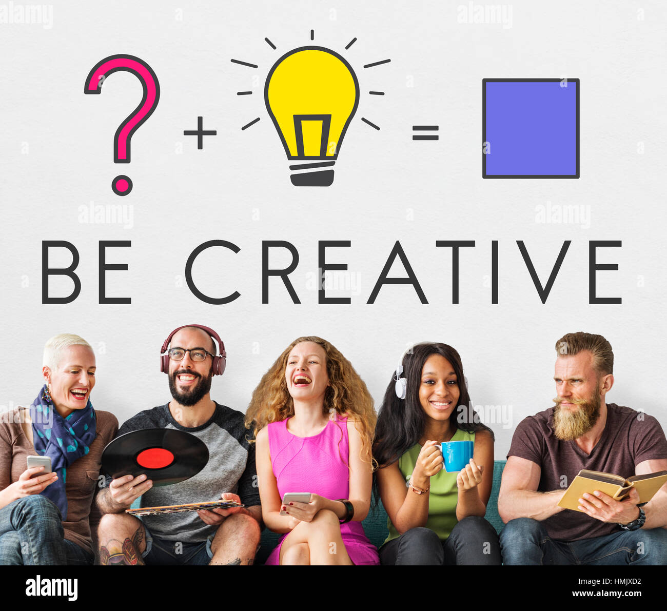 Creative Curiosity Ideas Equation Concept Stock Photo - Alamy