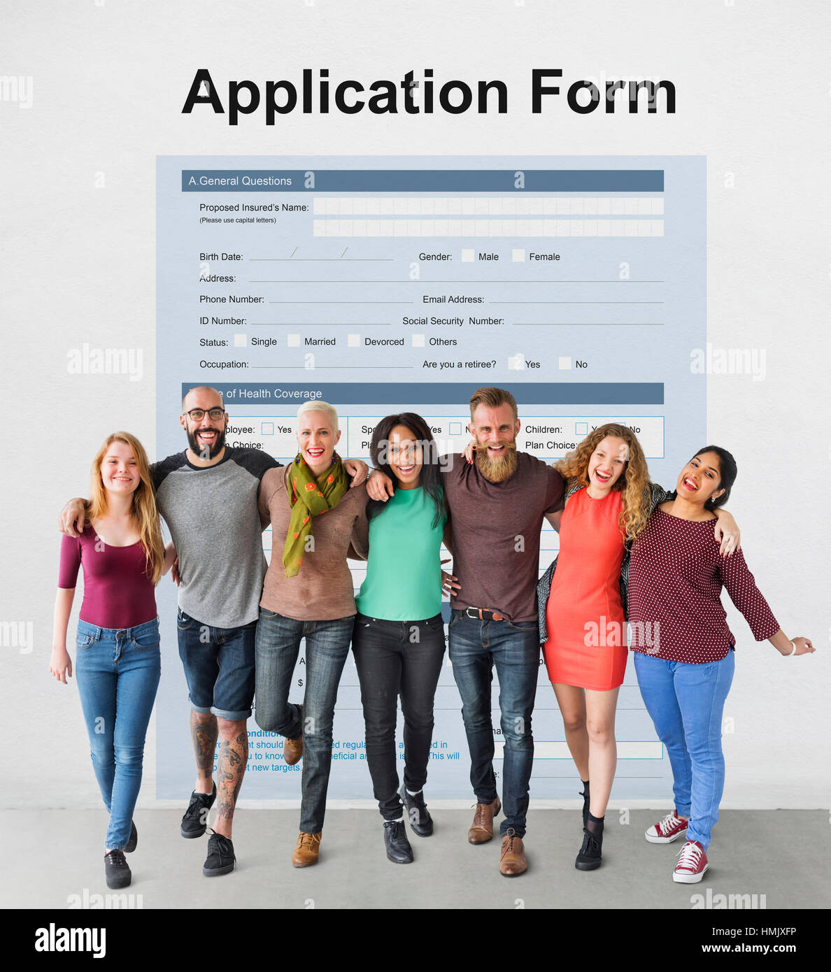 Application Form Document Page Concept Stock Photo - Alamy