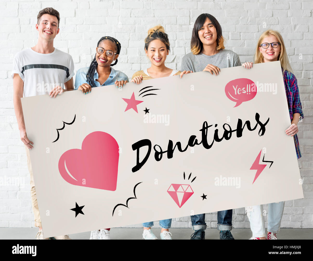 Charity Donation Heart Graphic Concept Stock Photo - Alamy