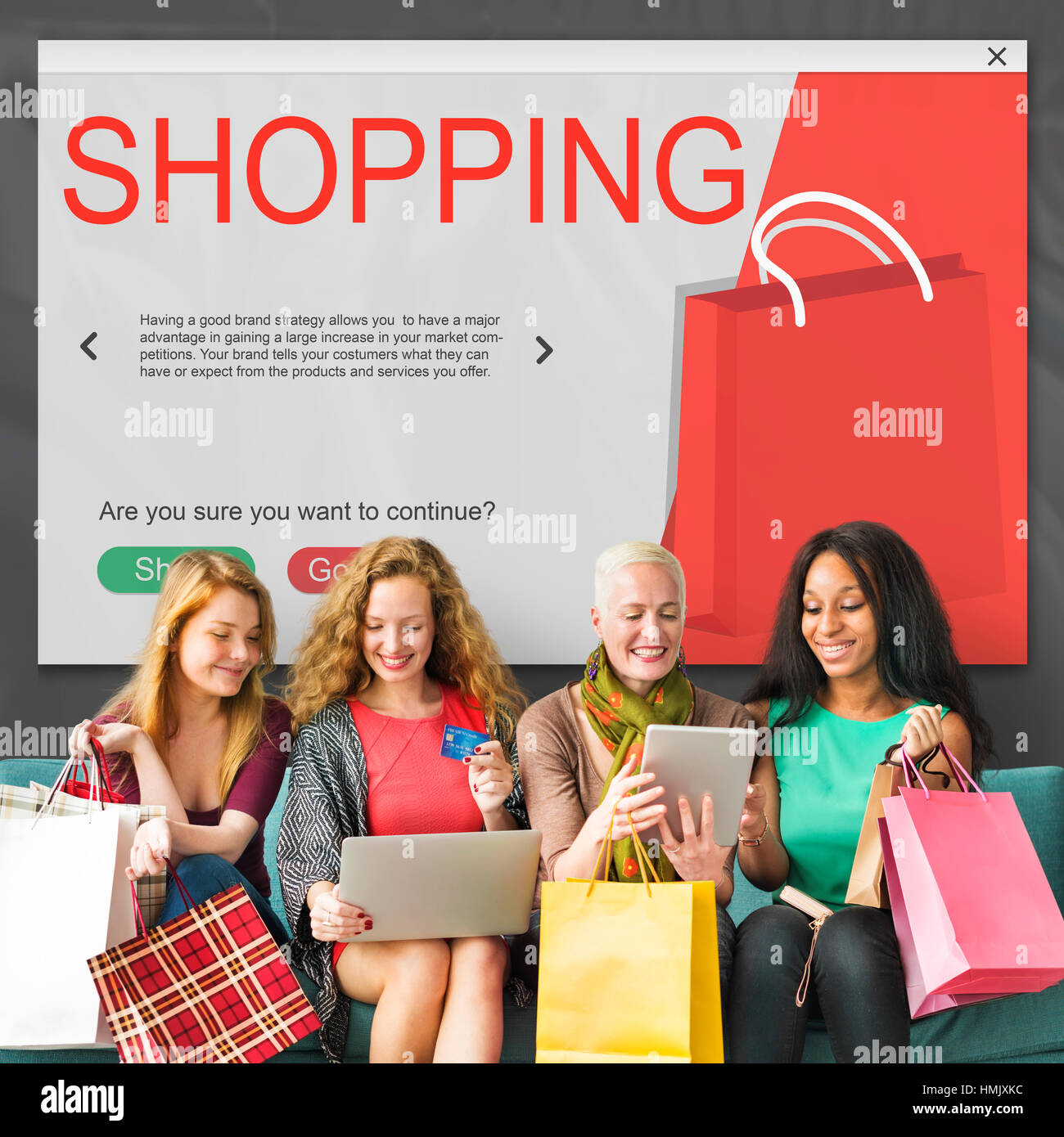 Online Shopping Cart E-Commers Concept Stock Photo - Alamy