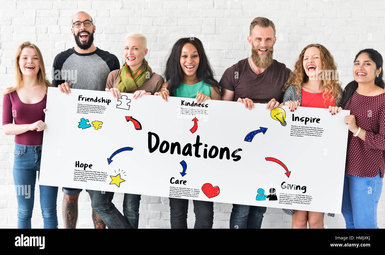Charity Donations Help Support Giving Community Concept Stock Photo - Alamy