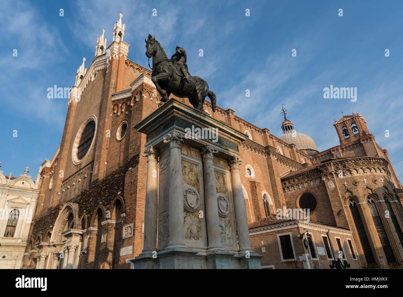 Colleoni Monument and SS. Giovanni e Paolo Stock Photo - Alamy
