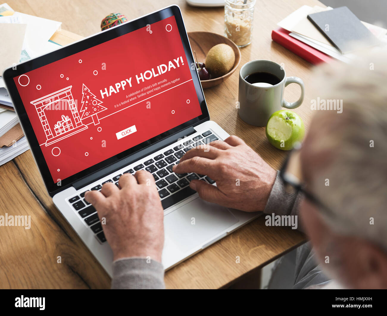Happy Holiday Break Celebrate Party Enjoyment Concept Stock Photo - Alamy