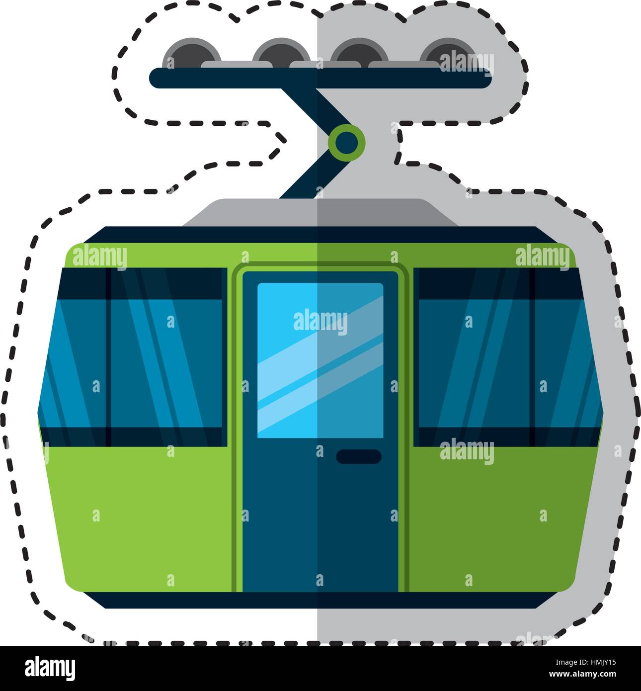 cableway transport isolated icon vector illustration design Stock ...