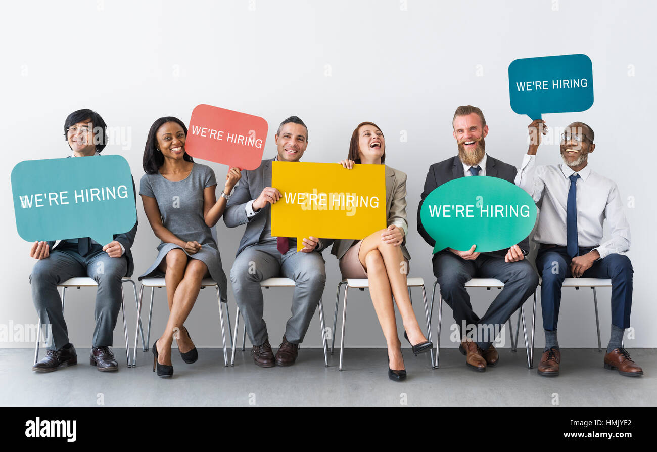 Hiring Career Employment Human Resources Concept Stock Photo - Alamy