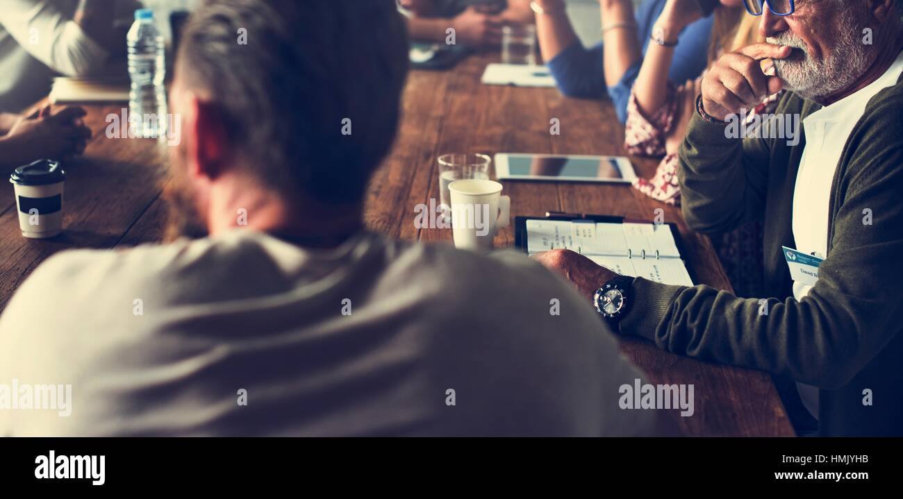 People Meeting Seminar Office Concept Stock Photo - Alamy